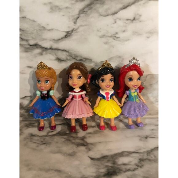 Disney | Toys | 4 Disney Poseable Princess Dolls | Poshmark